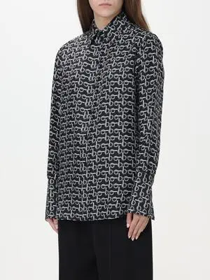 Burberry Graphic Print Button-up Shirt - Silver