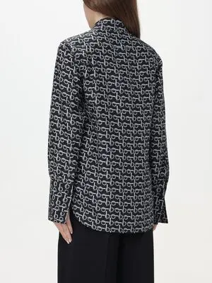 Burberry Graphic Print Button-up Shirt - Silver