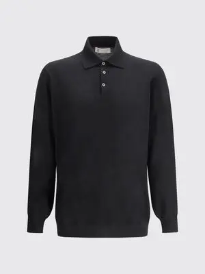 Brunello Cucinelli Long Sleeve Polo Shirt