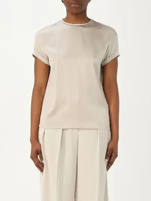 Brunello Cucinelli Brunello Cucinelli Short Sleeve Top Grey