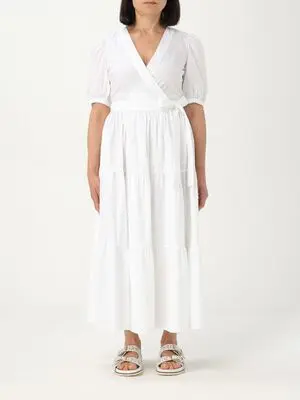TWINSET Wrap Maxi Dress With Tiered Skirt