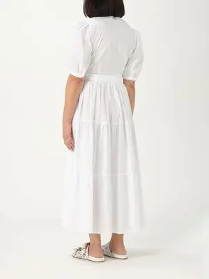 TWINSET Wrap Maxi Dress With Tiered Skirt