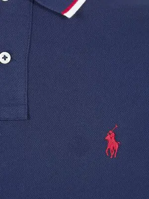 Polo Ralph Lauren Cotton Polo Shirt With Embroidered Logo - Blue