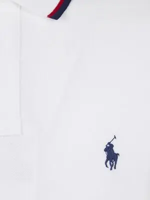 Polo Ralph Lauren Cotton Polo Shirt With Embroidered Logo - White