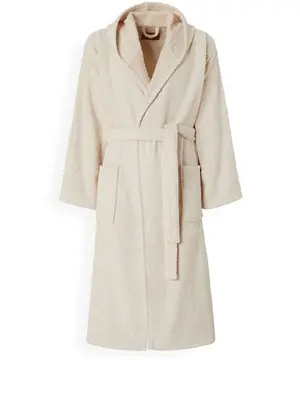 Missoni Hooded Cotton Bathrobe - Neutrals