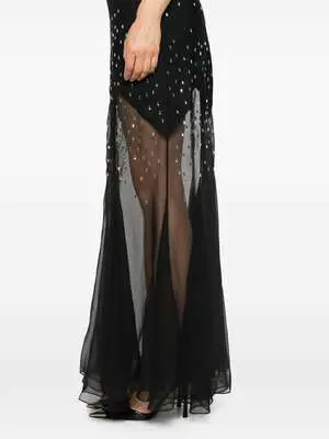 Rabanne Crystal-embellished Long Dress