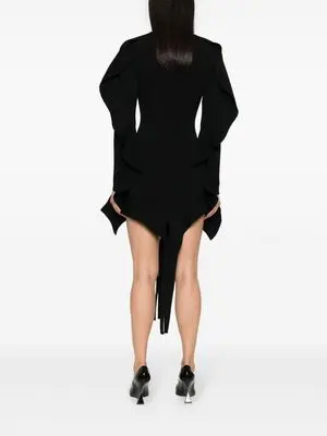 MUGLER Asymmetric Mini Dress