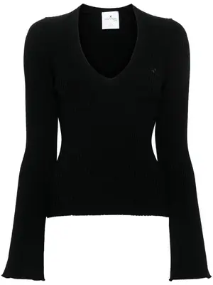 Courreges V Neck Sweaters For Women