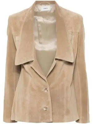 Coperni Suede Single-breasted Jacket