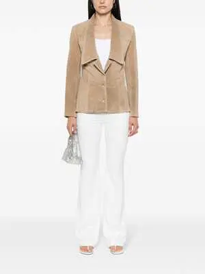 Coperni Suede Single-breasted Jacket
