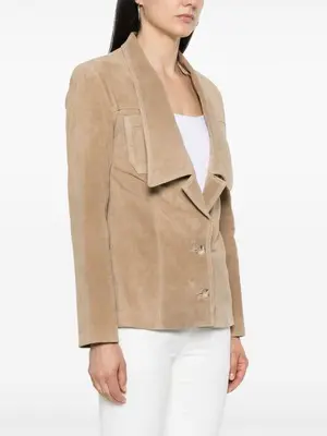 Coperni Suede Single-breasted Jacket