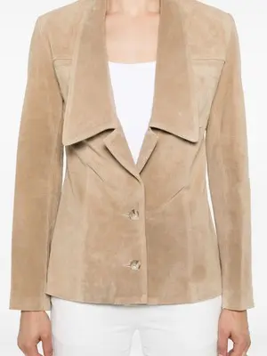 Coperni Suede Single-breasted Jacket