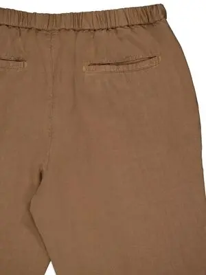 Boglioli Straight-leg Linen Trousers - Brown