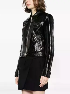 COURREGES Iconic Zipped Vinyl Jacket