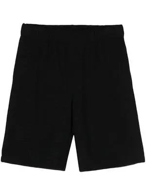 BLUE SKY INN Waffle-pattern Deck Shorts - Black