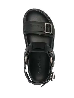 Acne Studios Buckle-fastening Leather Sandals - Black