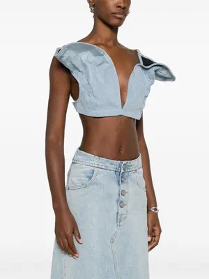 Y/project Denim Crop Top