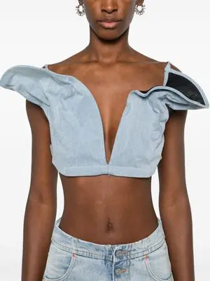 Y/project Denim Crop Top