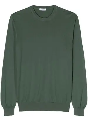 Boglioli Crew-neck Cotton Jumper - Green