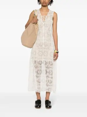 TWINSET Midi Crochet Dress