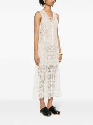 TWINSET Midi Crochet Dress