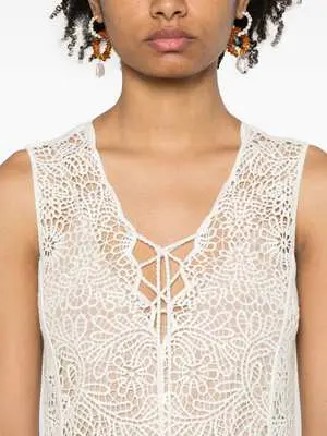 TWINSET Midi Crochet Dress