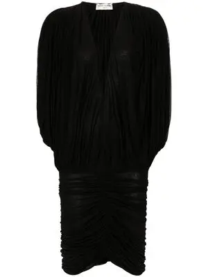 Saint Laurent Draped Mini Dress