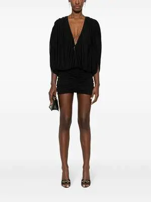 Saint Laurent Draped Mini Dress