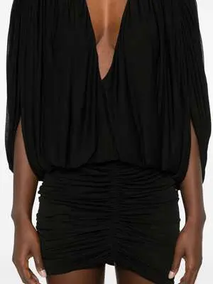 Saint Laurent Draped Mini Dress