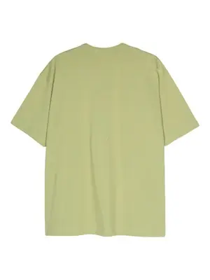 Comme Des Garçons Logo-print Cotton T-shirt - Green