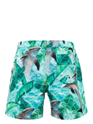 BLUE SKY INN Dolphin-print Swim Shorts