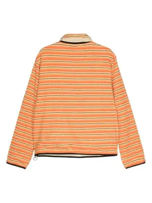 RANRA Striped Half-zip Sweatshirt - Orange