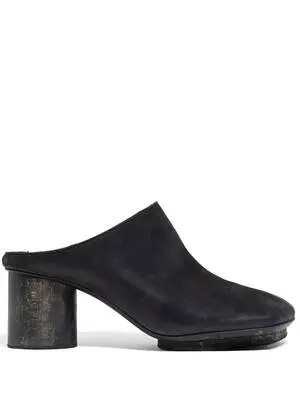 UMA WANG Block-heel Leather Mules