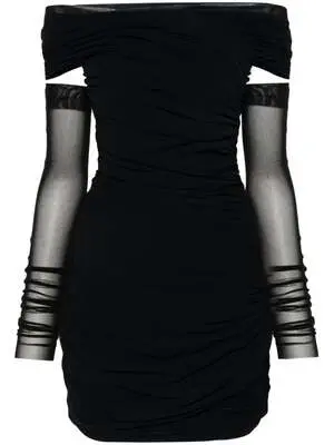 Philosophy Di Lorenzo Serafini Draped Mini Dress - Black