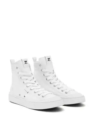 COURREGES Canvas High-top Sneakers - White