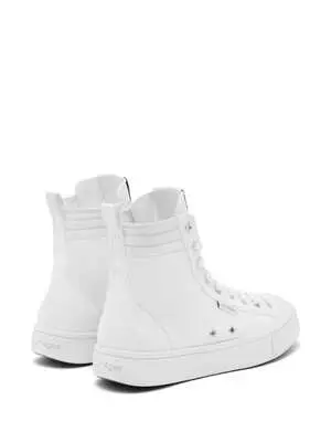 COURREGES Canvas High-top Sneakers - White