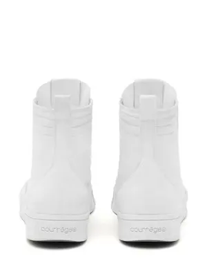 COURREGES Canvas High-top Sneakers - White