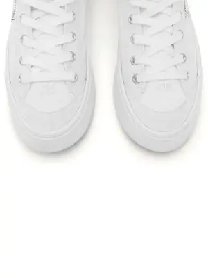 COURREGES Canvas High-top Sneakers - White