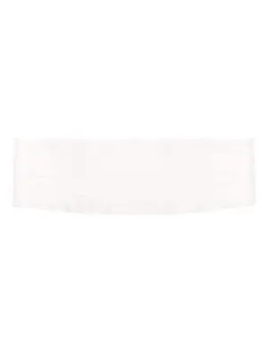 Stella McCartney Pleated Satin Belt - Neutrals