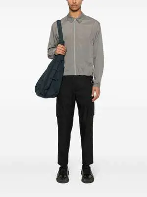 LOW BRAND Tapered Cropped Trousers - Black