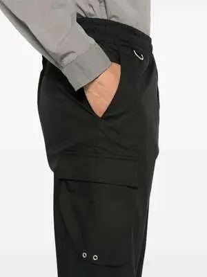 LOW BRAND Tapered Cropped Trousers - Black