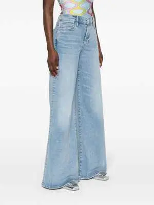FRAME Le Palazzo Mid-rise Wide-leg Jeans