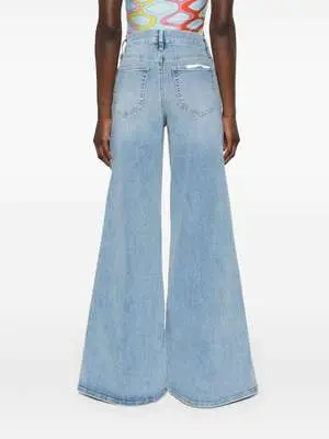 FRAME Le Palazzo Mid-rise Wide-leg Jeans