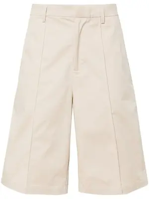 Neil Barrett Mid-rise Chino Shorts - Neutrals