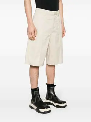 Neil Barrett Mid-rise Chino Shorts - Neutrals