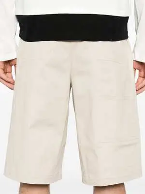 Neil Barrett Mid-rise Chino Shorts - Neutrals