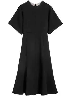 AMI Paris A-line Virgin Wool Midi Dress