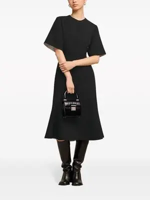 AMI Paris A-line Virgin Wool Midi Dress