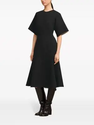 AMI Paris A-line Virgin Wool Midi Dress