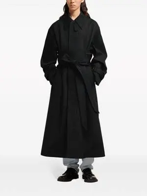 AMI Paris Belted Cotton Trench Coat